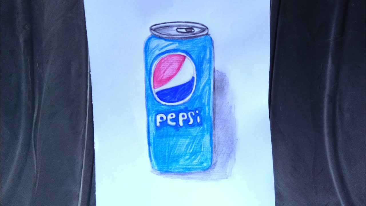3d Pepsi can drawing (timelapse) video - YouTube