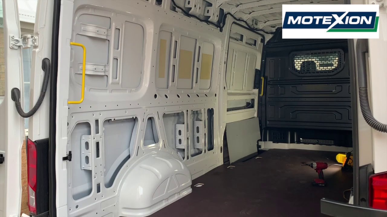 Motexion - Volkswagen Crafter Floor and wall panels - YouTube
