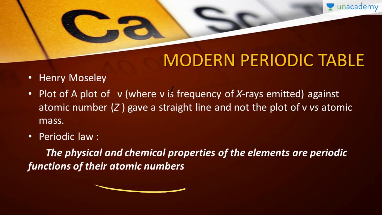 Classification of Elements And Periodicity In Properties: Modern ...