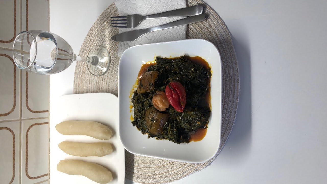Water fufu et eru | Cameroun (recette simple et facile) - YouTube