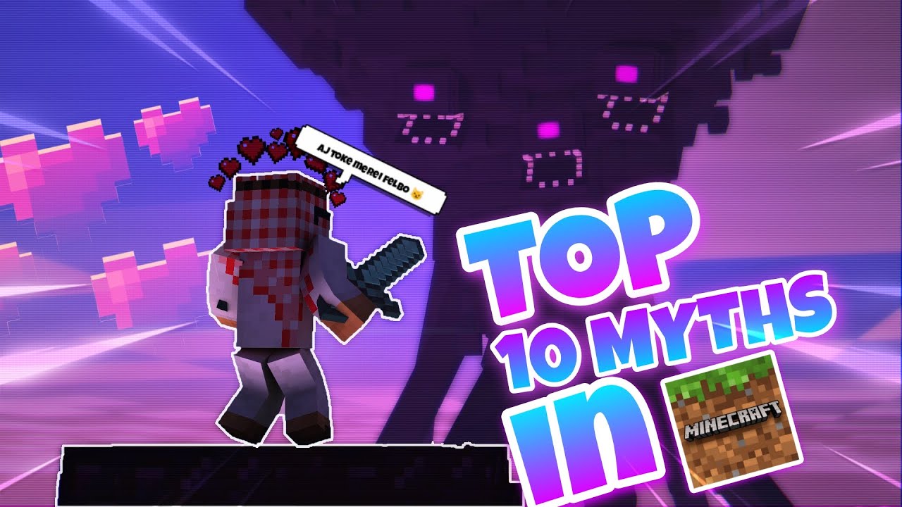 Minecraft myth. Top 10 myths in Minecraft. #minecraft #myths - YouTube
