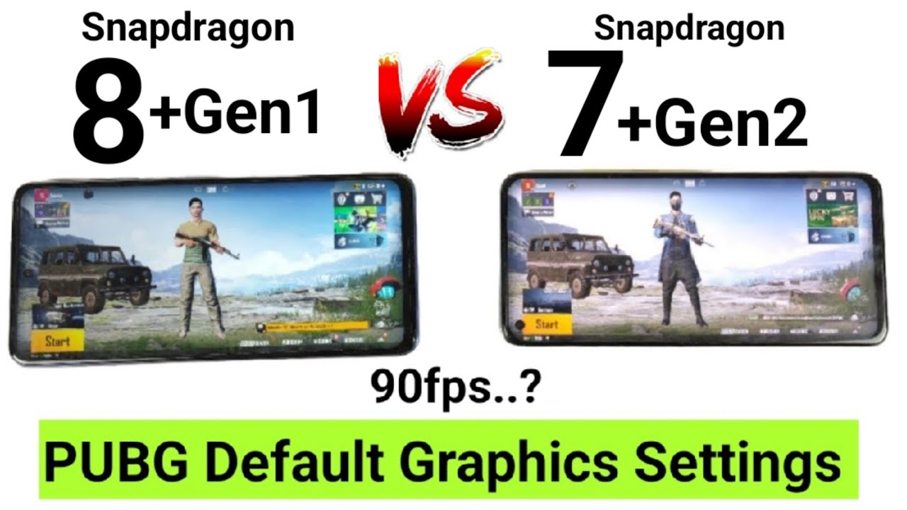 Snapdragon 7+Gen2 vs 8+Gen1 PUBG Graphics Settings Comparison which is Best 🔥🔥🔥 - YouTube