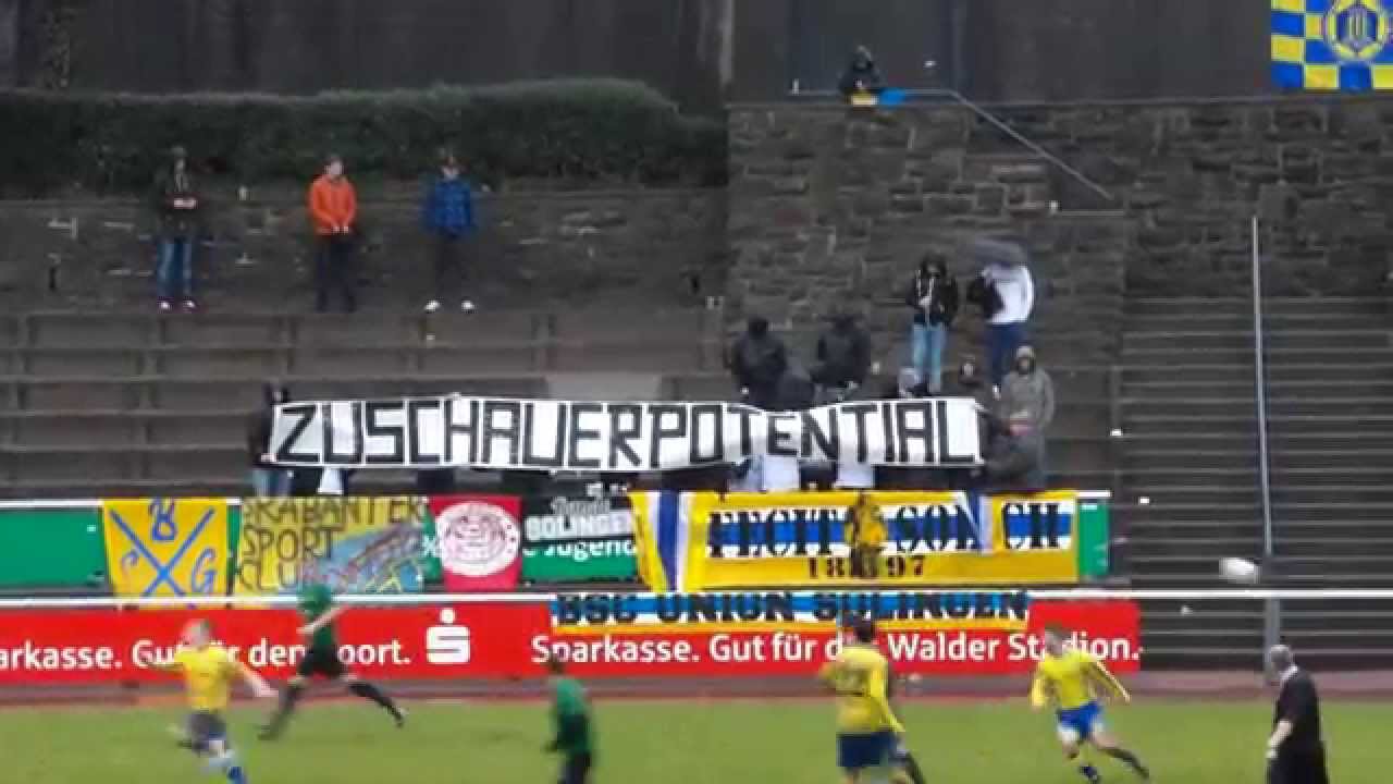 BSC Union Solingen Fans im Derby gegen den VFB Solingen 29.03.2015 ...