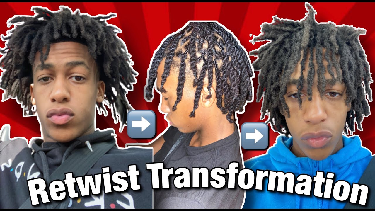 MY FIRST EVER DREAD RETWIST + TWIST OUT TRANSFORMATION 💈‼️ - YouTube