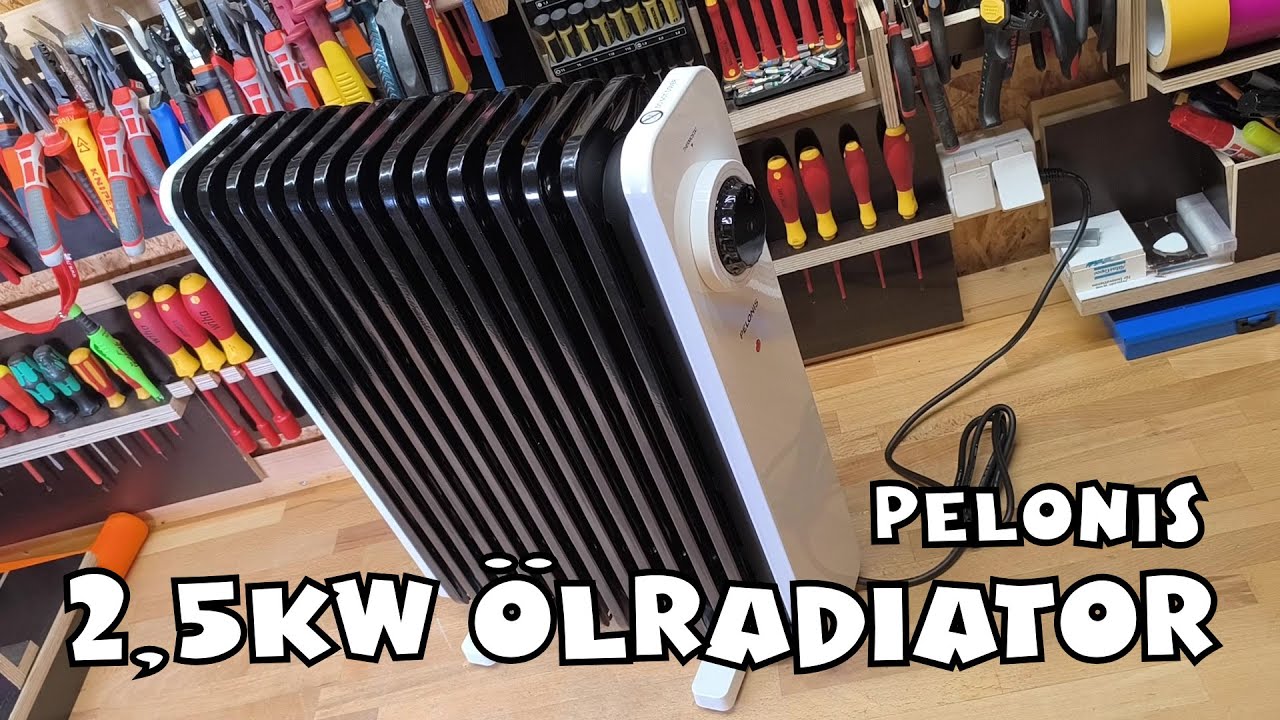 PELONIS Ölradiator 2500W mit Volcano Technologie - YouTube