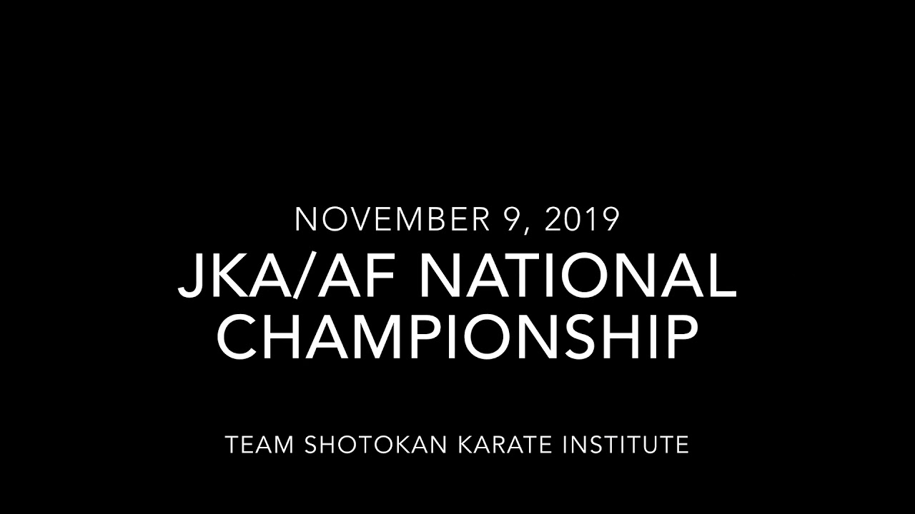 Team Shotokan Karate Institute - JKA/AF National Championship ...