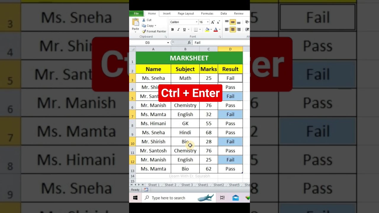 How To Fill Multiple Cells Together L Excel Tips And Tricks L Excel Shorts shorts How To Fill Multiple Cells Together L Excel Tips And Tricks L Excel Shorts shorts