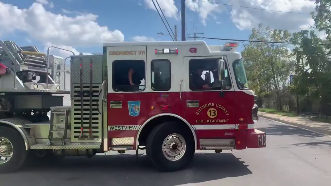 BCoFD on scene of a working fire overhaul only - YouTube