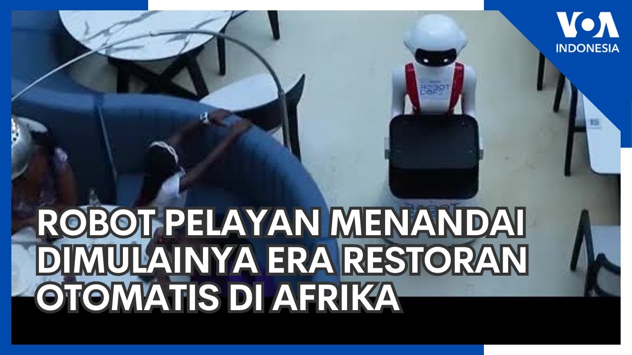 Robot Pelayan Menandai Dimulainya Era Restoran Otomatis di Afrika - YouTube