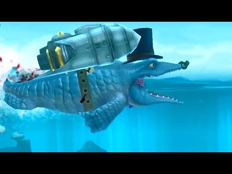Hungry Shark Evolution Jetpack MR. SNAPPY (MOSASAURUS) - YouTube