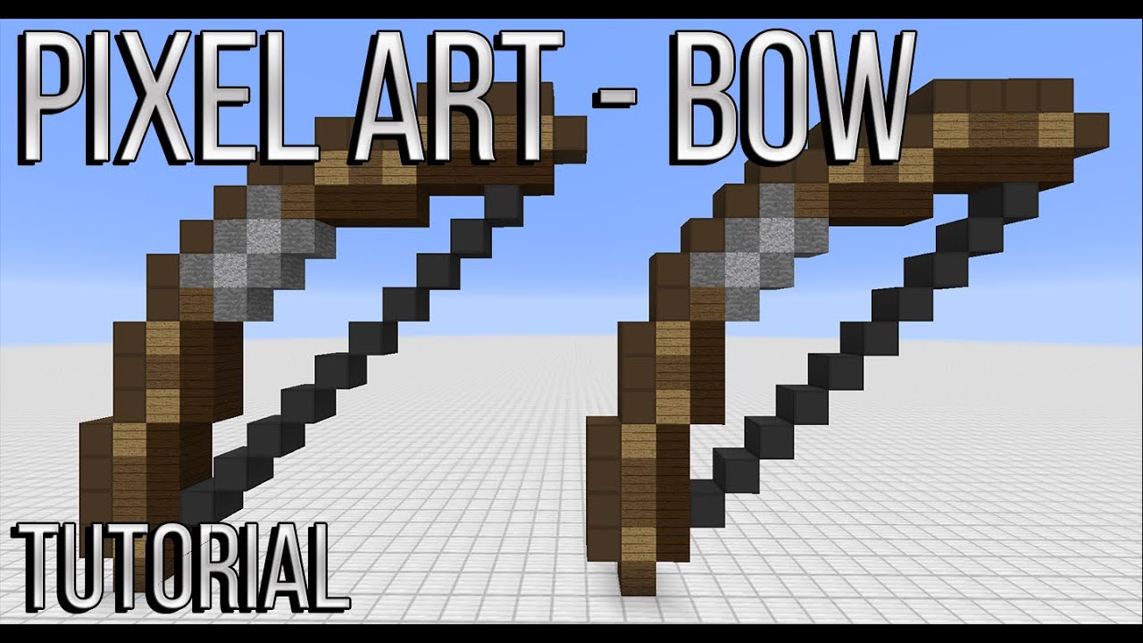 Minecraft Bow And Arrow Pixel Art