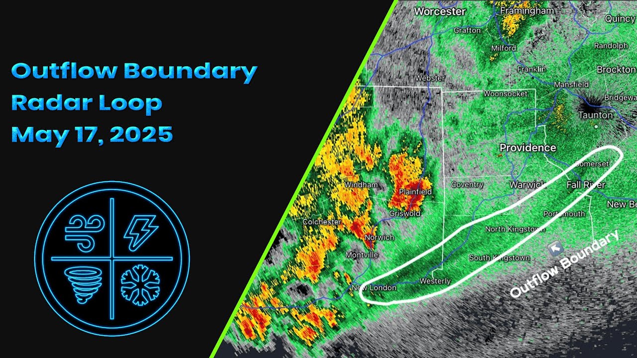 Thunderstorm with "outflow boundary" moves into Rhode Island | Evening ...
