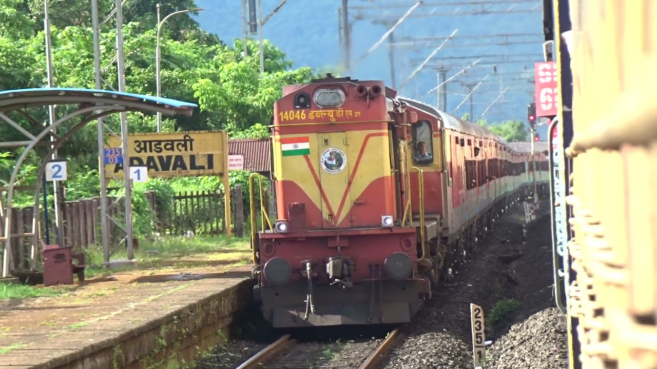 Brand New LHB 50105 Diva - Sawantwadi Sindhudurg Passenger Crossing ...