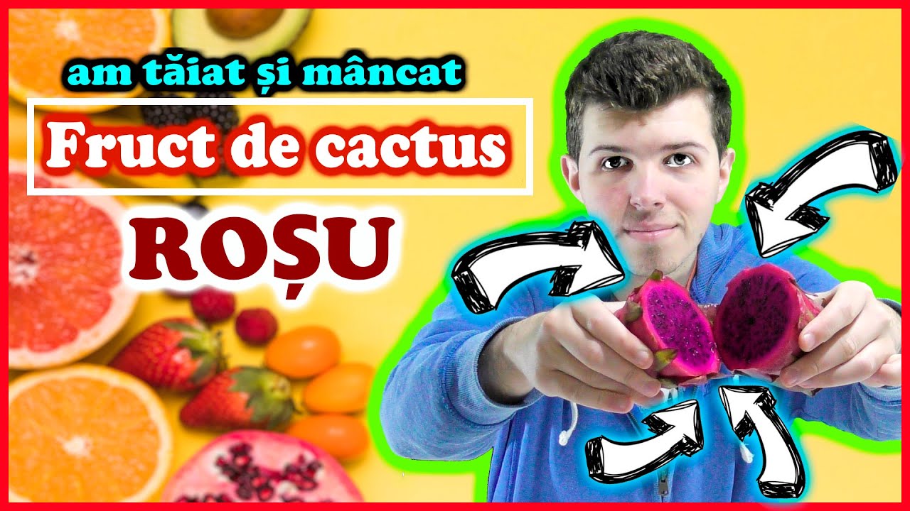 Testez fructul dragonului roșu pitahaya red cu miez roșu, fructul de ...