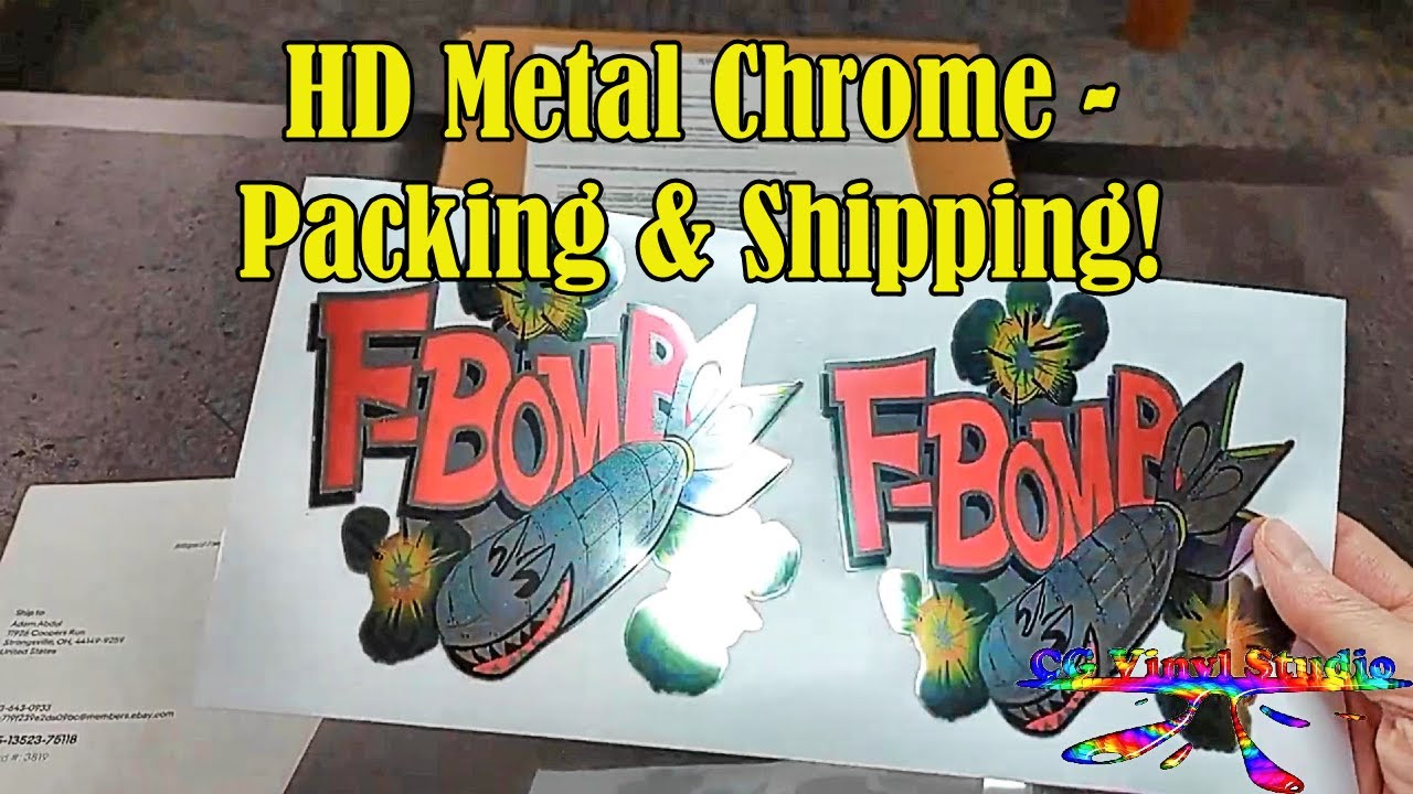 HD Metal Chrome - Pack & Ship - CG Vinyl Studio - YouTube