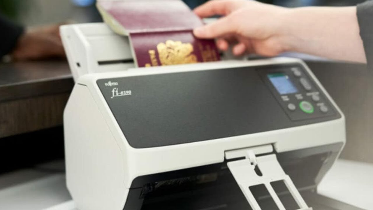 Fujitsu fi-8170 Document Scanner High Speed Scanner - YouTube