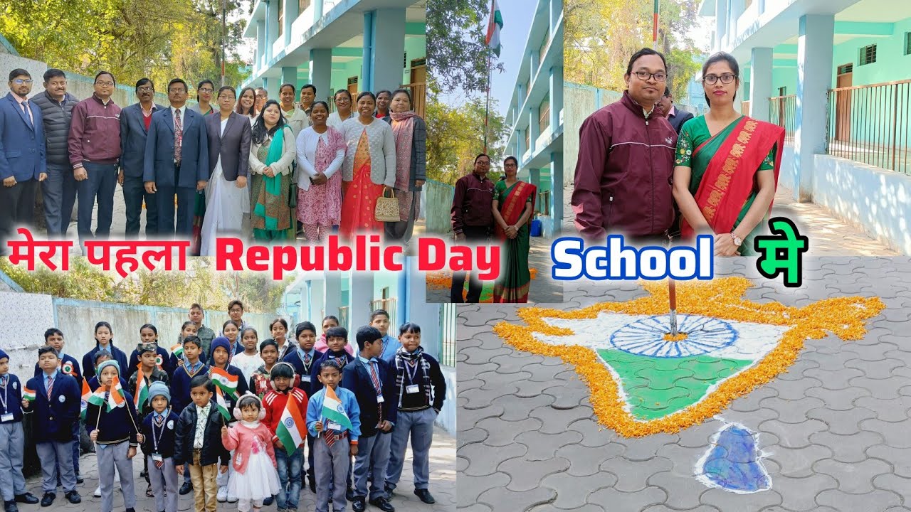 Mera Pahla Republic Day School Me // Republic Day Celebration // #volg ...