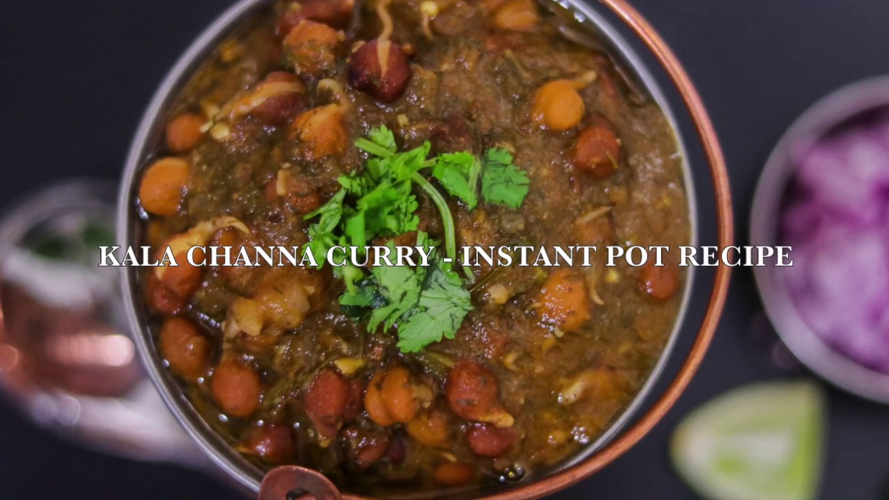 Kala Channa Curry - Instant Pot Recipe - YouTube