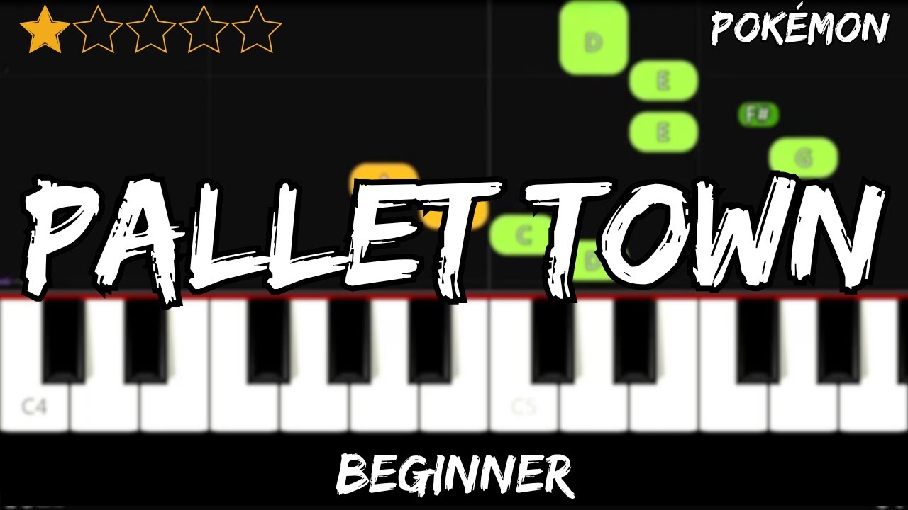 Pokémon - Pallet Town Theme - Easy Beginner Piano Tutorial - For 2 ...