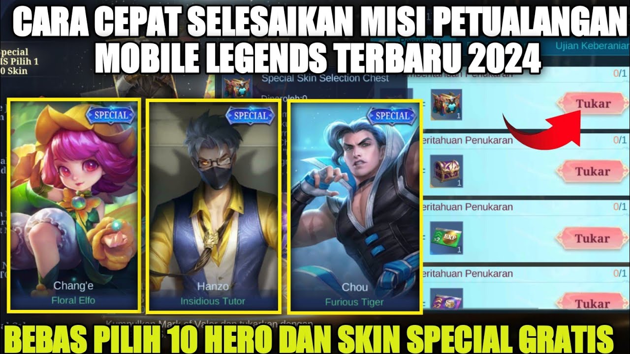 10 SKIN SPECIAL GRATIS!! Semua Bebas Pilih 1 Dari 10 Skin Special ...