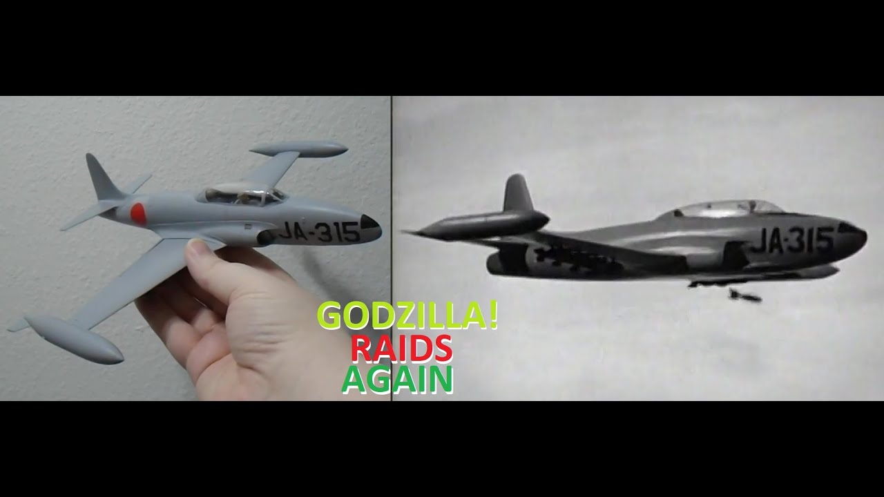 "Godzilla Raids Again" T-33 Jet Trainer Model Kit (I'm back!) - YouTube