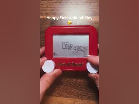 Etch-a-Sketch Day is in fact a real thing - YouTube