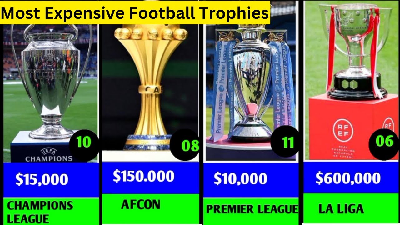 The Most Expensive Sports Trophies 2024 Data Comparison - YouTube