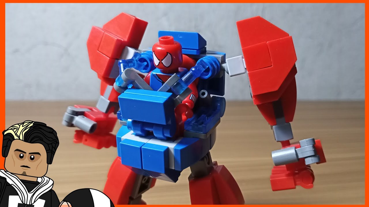 Lego Spider Scarlet Mech Tutorial | Spider Man Mech - YouTube