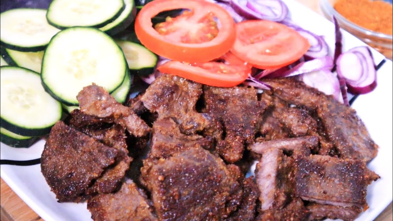 Make this delicious Suya in 10 minutes | No Oven No grill - YouTube