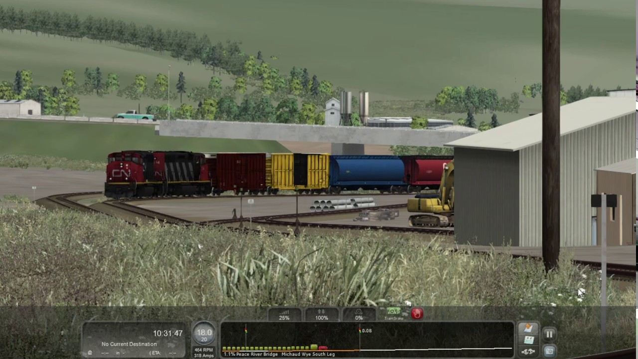 CN train at Peace River (Train Simulator 2019) - YouTube