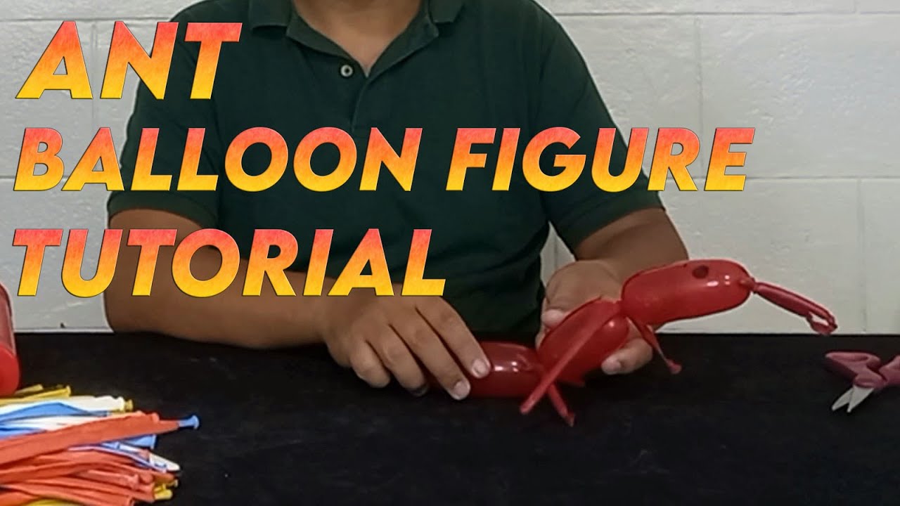 Ant Balloon Figure | Balloon Twisting Tutorial - YouTube