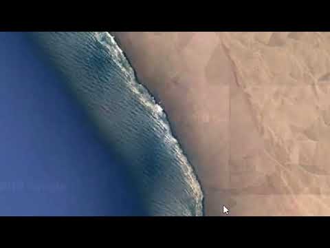 SKELETON BAY NAMIBIA SURFING LOCATION | SURF SPOT | GOOGLE EARTH - YouTube
