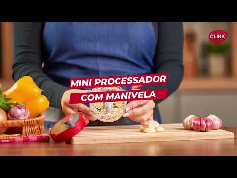 Mini Processador de Alimentos com Manivela