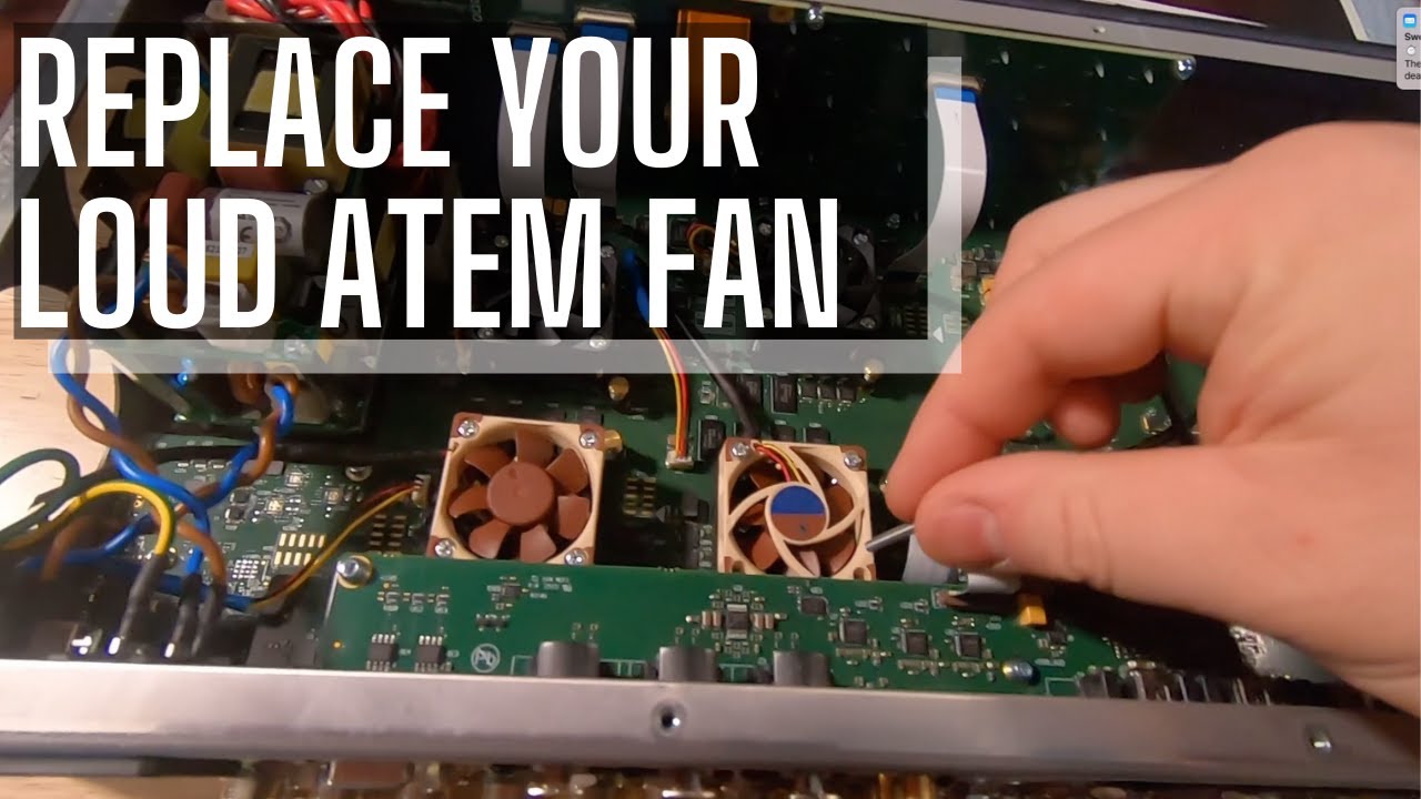 BlackMagic Design ATEM 2 M/E Fan Placement - YouTube