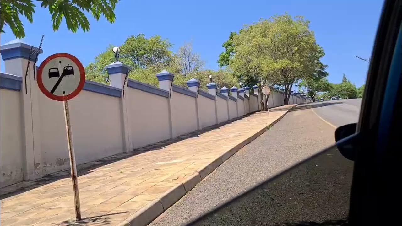 Riding along late President Mugabe's Amazing Blue Roof House - YouTube