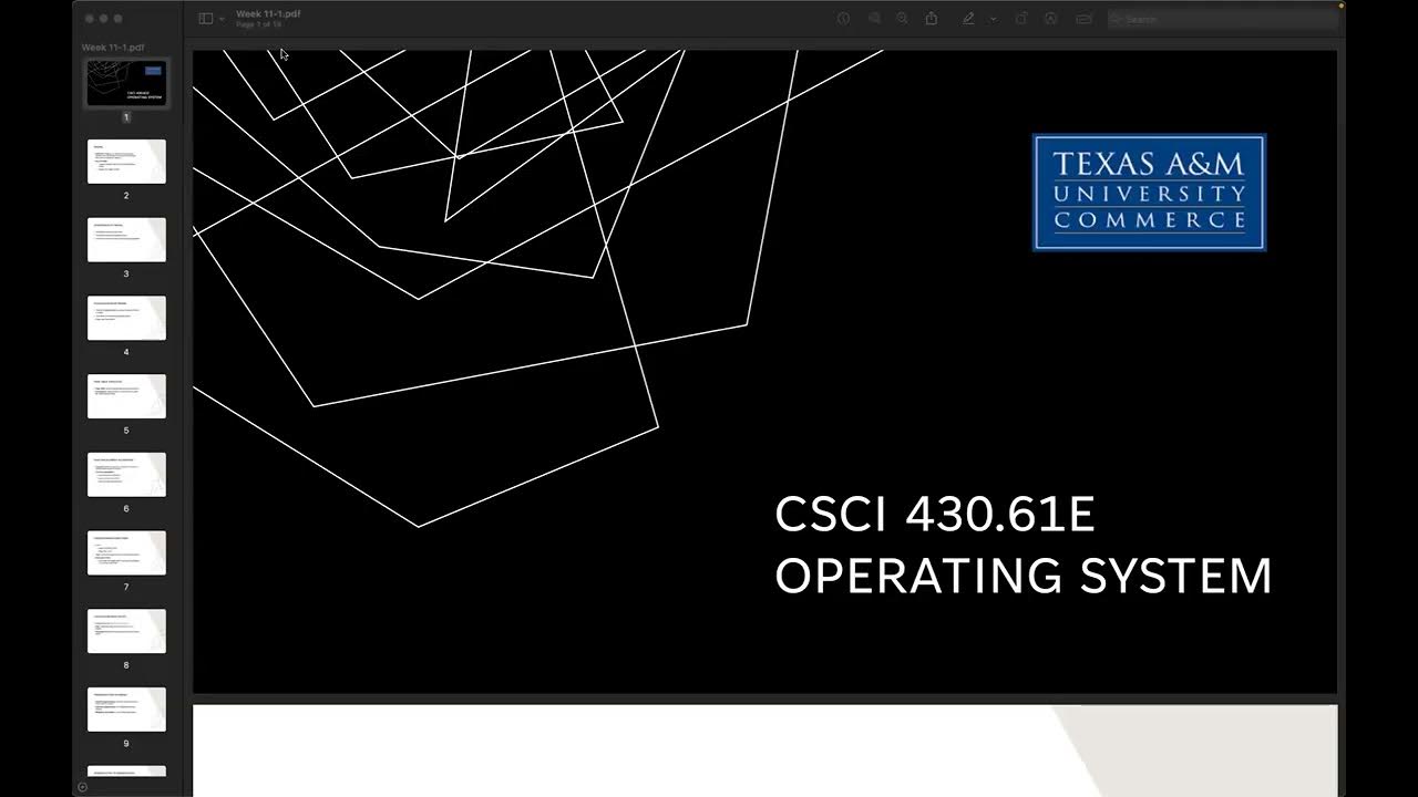 CSCI 430 Fall 2024 - Oct 29 - YouTube