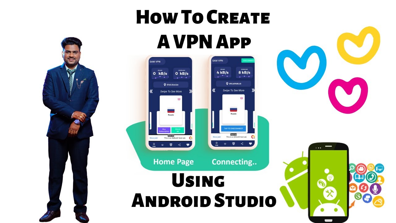 How To Create A VPN App Using Android Studio | SAM VPN | Free Source ...