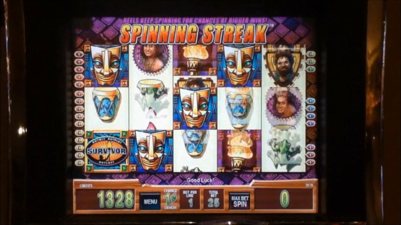 SURVIVOR Video Slot Machines with a SPINNING STREAK COMPILATION Las ...