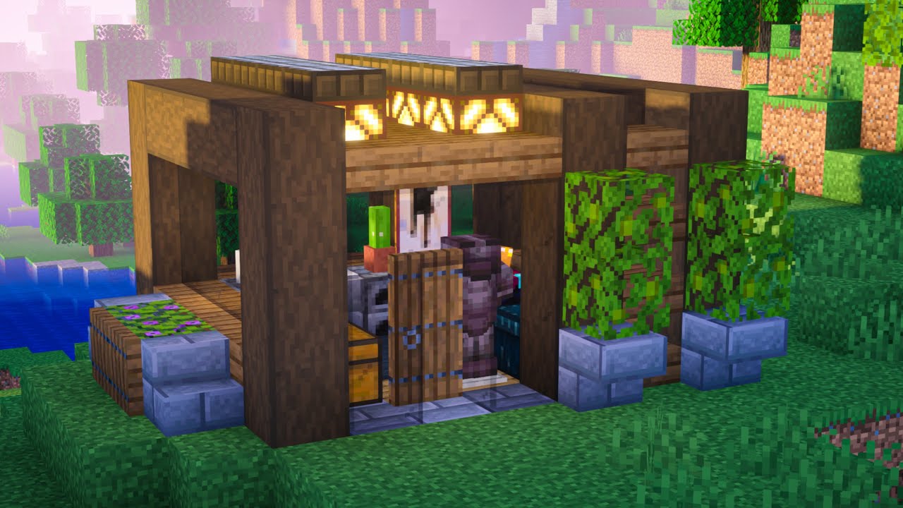 Jak Zbudować ładny Nowoczesny Dom Na Początek W Minecraft Youtube
