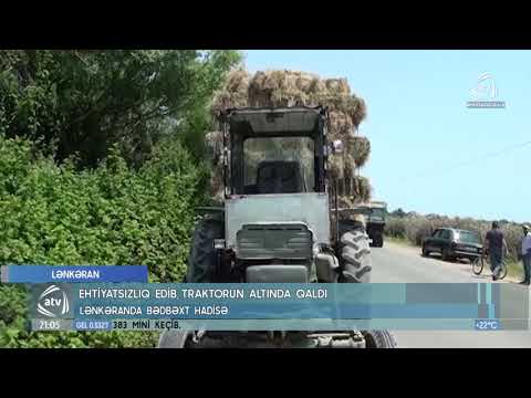 Ehtiyatsızlıq edib traktorun altında qaldı