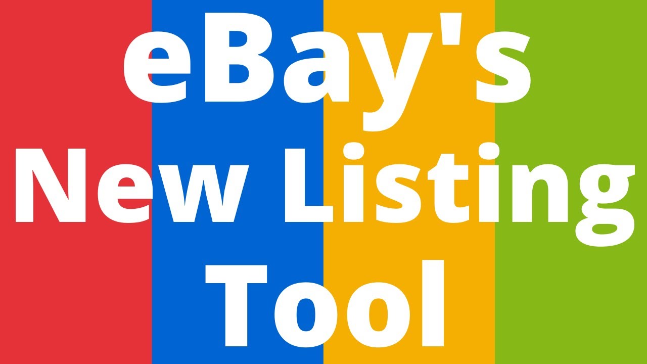 Sneak Peek at eBay’s New Listing Tool - Which Will Allow Videos - YouTube