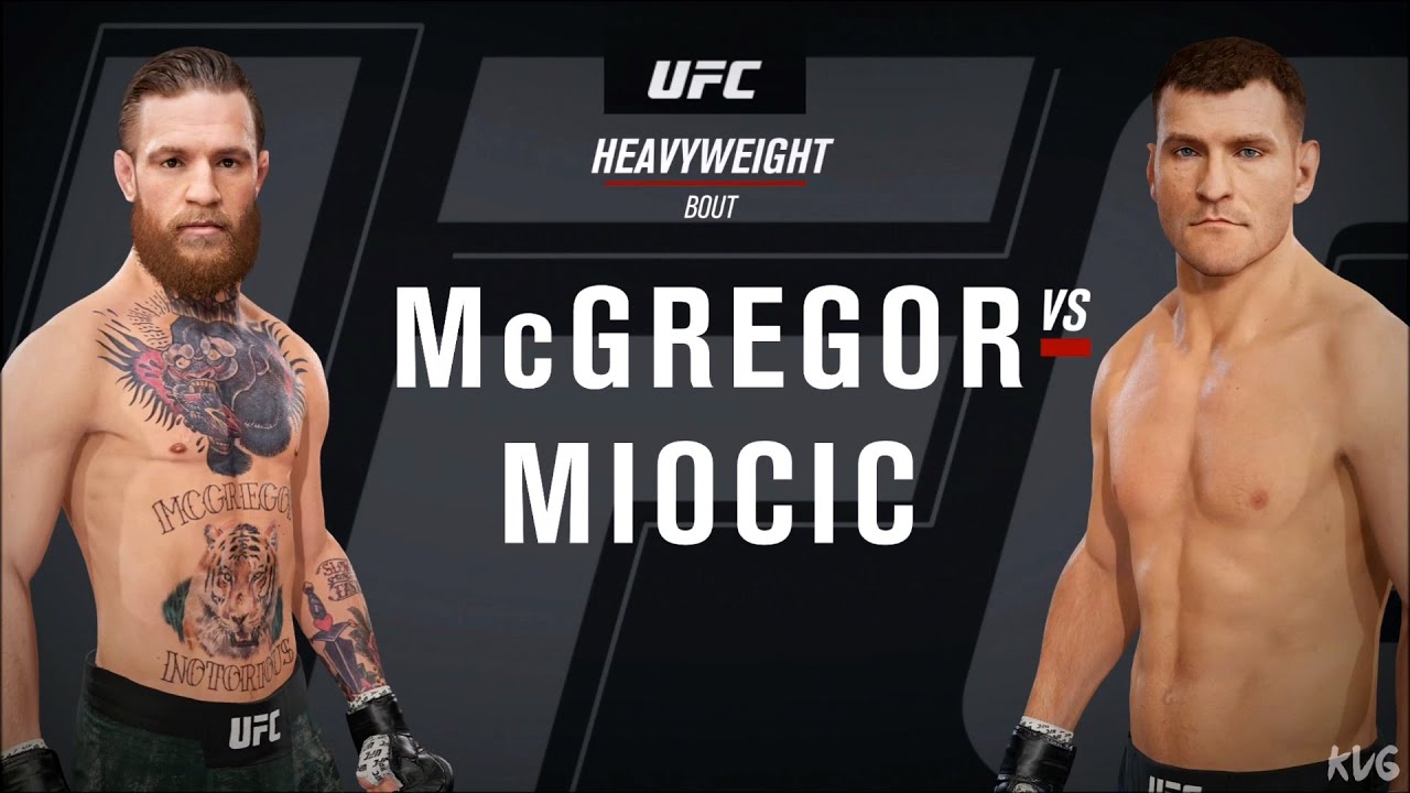 EA Sports UFC 4 - Conor McGregor vs Stipe Miocic - Gameplay (PS4 HD ...