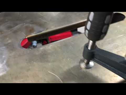 Harbor Freight welding table clamps - YouTube