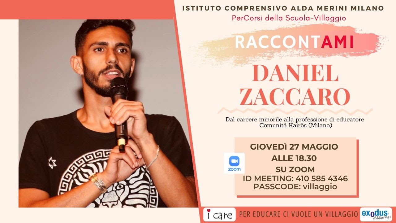 Raccontami per-Corsi della scuola villaggio ospita Daniel Zaccaro - YouTube