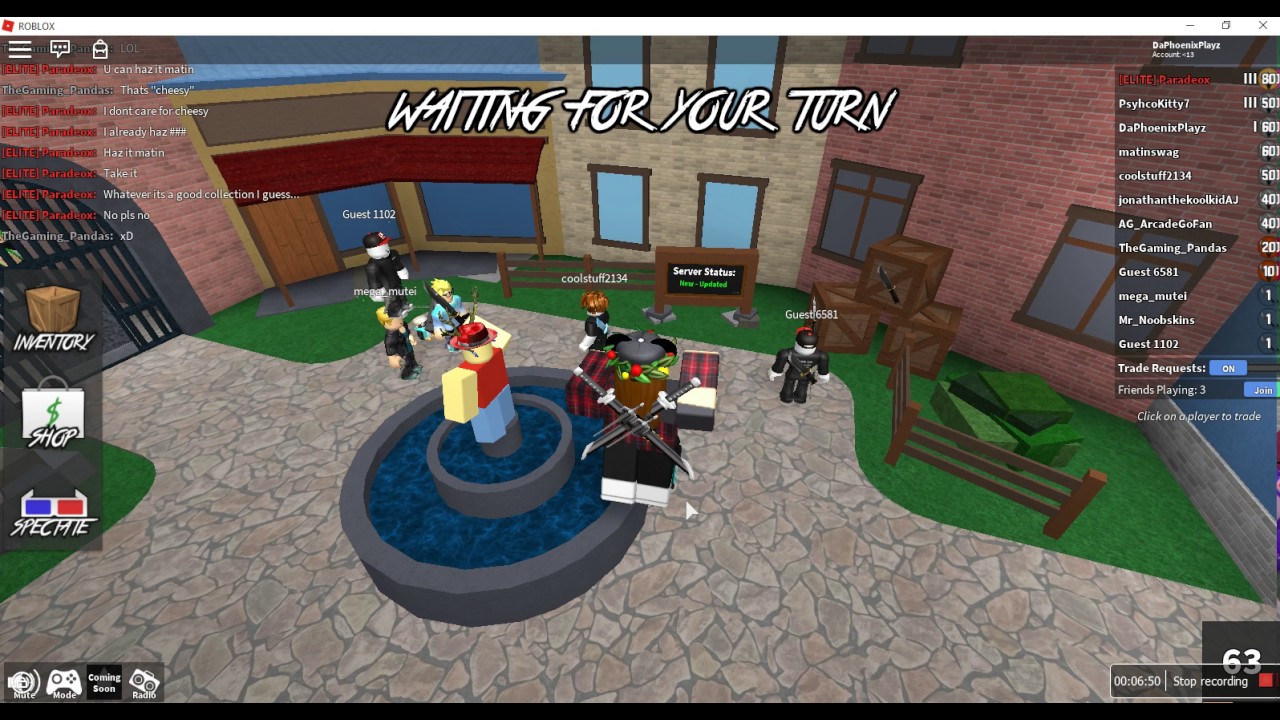 Playing with Mr. Noob! - Roblox Murder Mystery 2 - YouTube