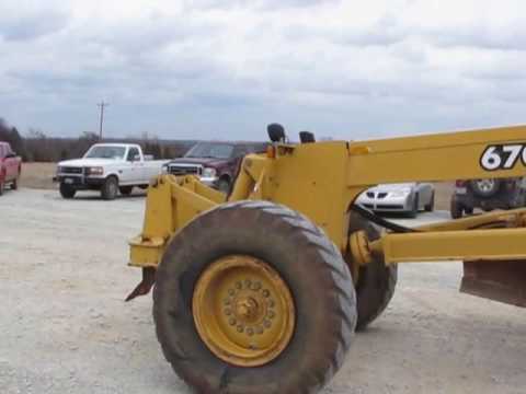 1997 John Deere 670C Motor Grader on BigIron Auctions - YouTube