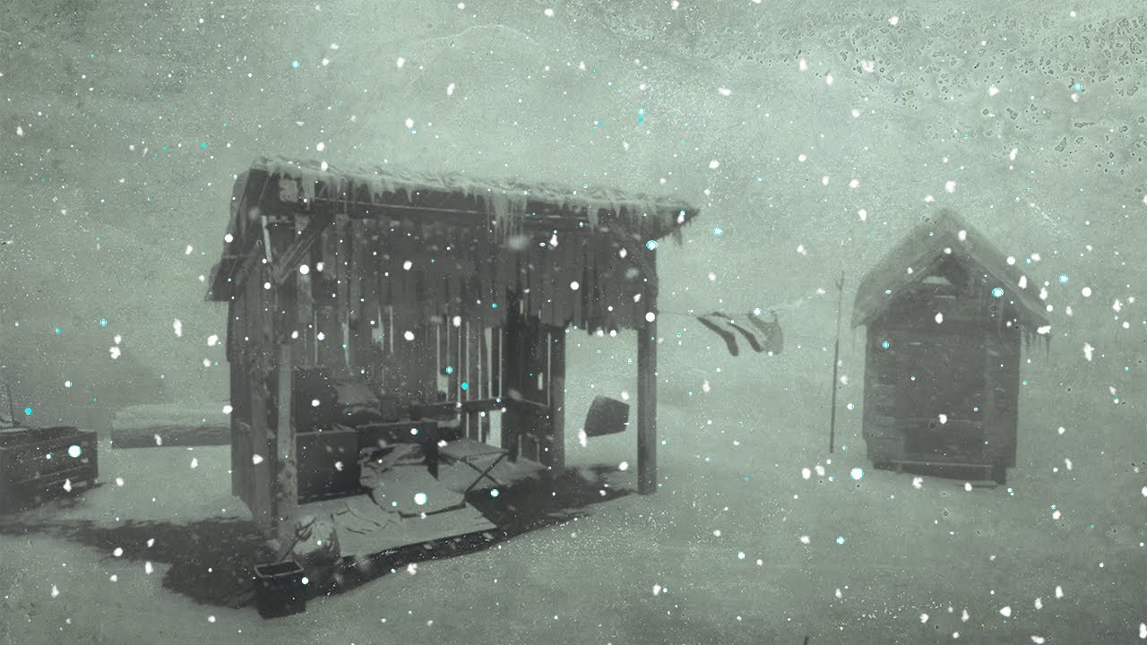 Incredibly STRONG BLIZZARD for sleep snow storm. Wind sounds for ...