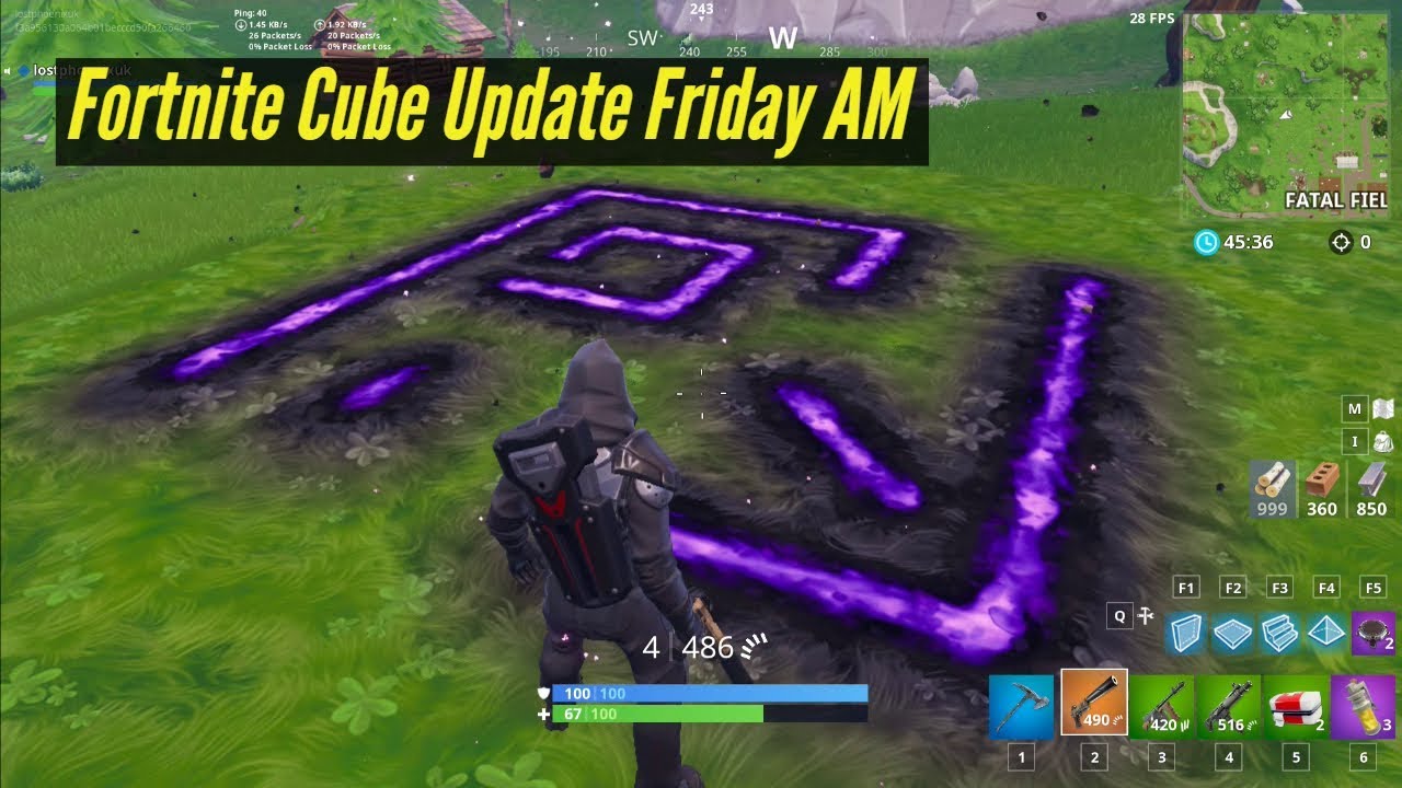 Fortnite ¦ Cube Update Friday AM - YouTube