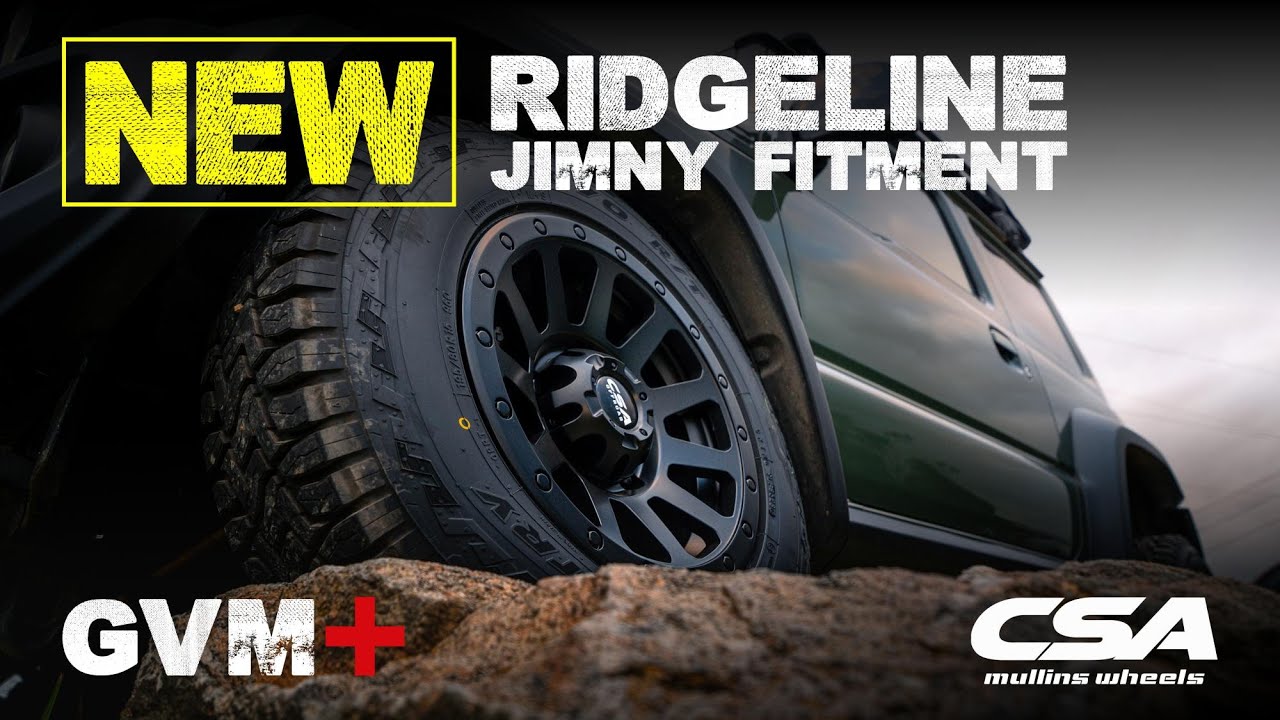 CSA Ridgeline 4x4 alloy wheel Jimny Fitment - YouTube