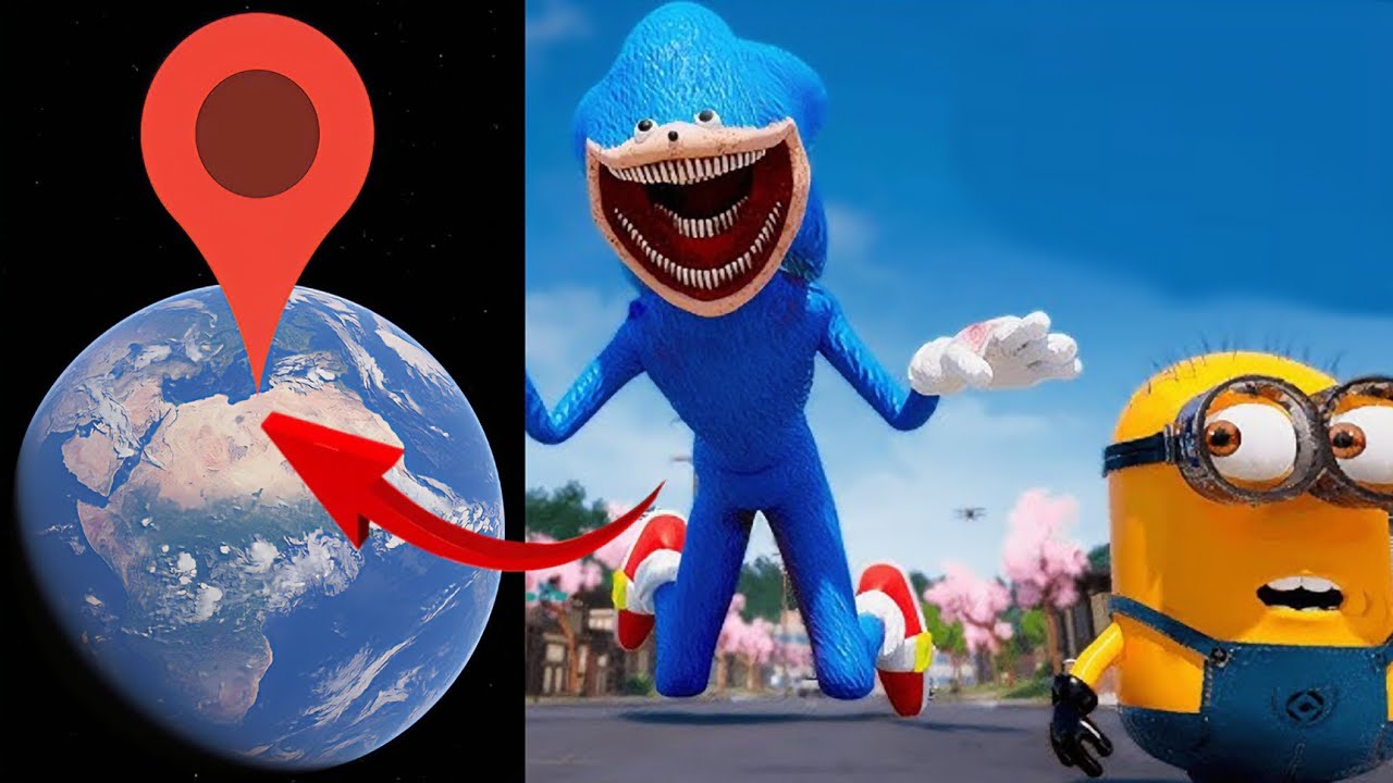 Minions Meet SHIN SONIC in EPIC Adventure on Google Earth! - YouTube